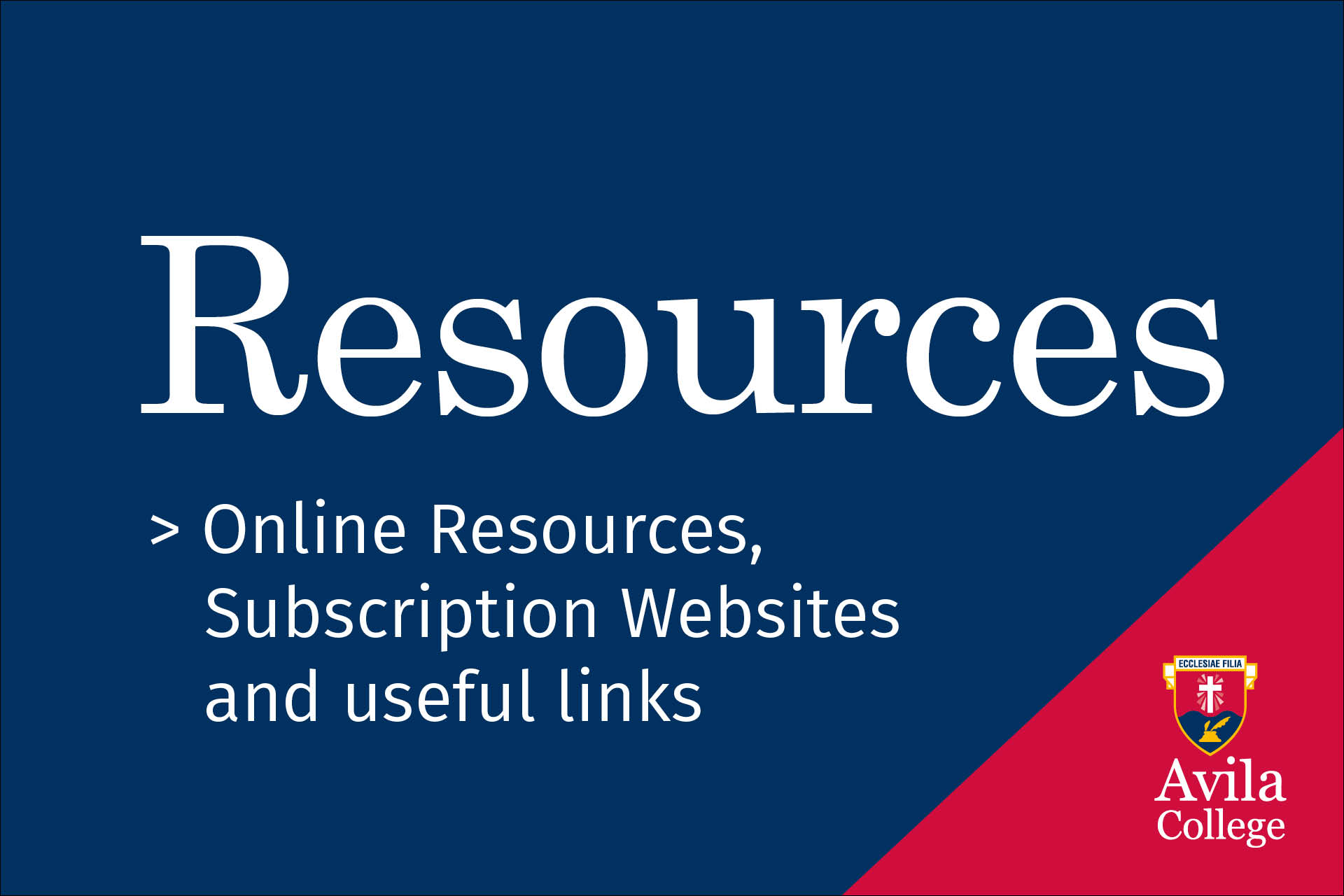 Library - Avila College