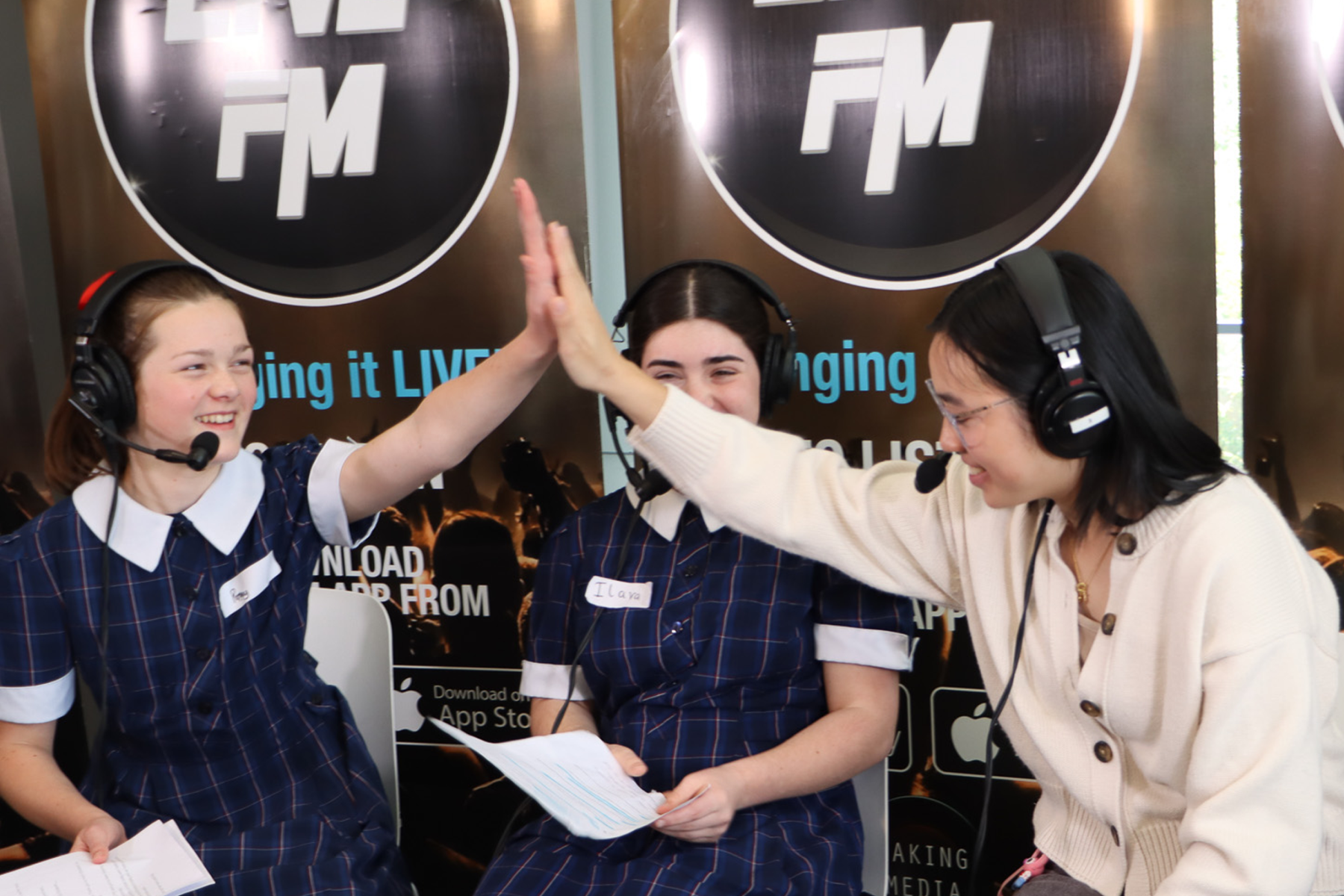 Student Leadership broadcast on LIVE FM - Avila College